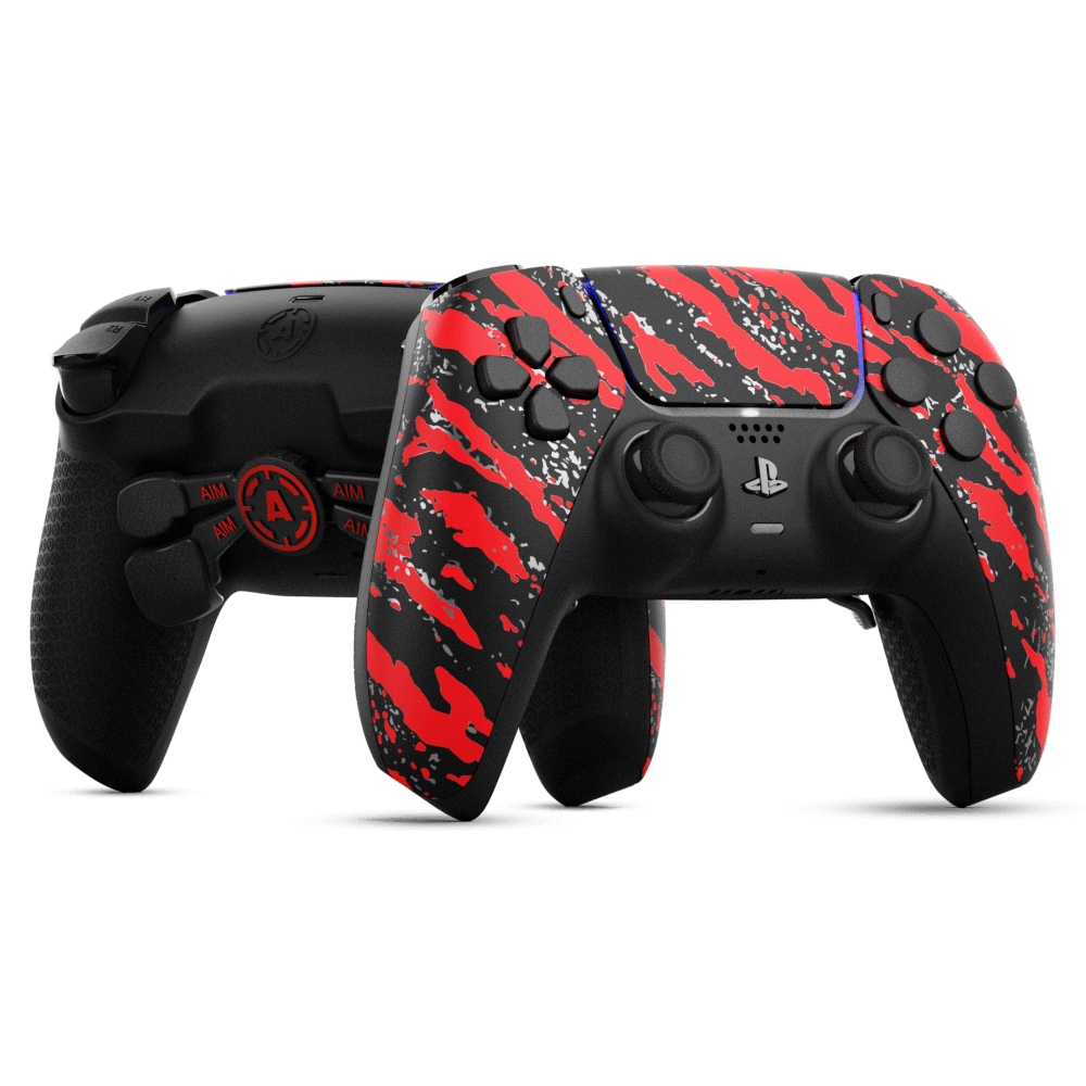 Camo Red PS5 Aim Controller - Aimcontrollers