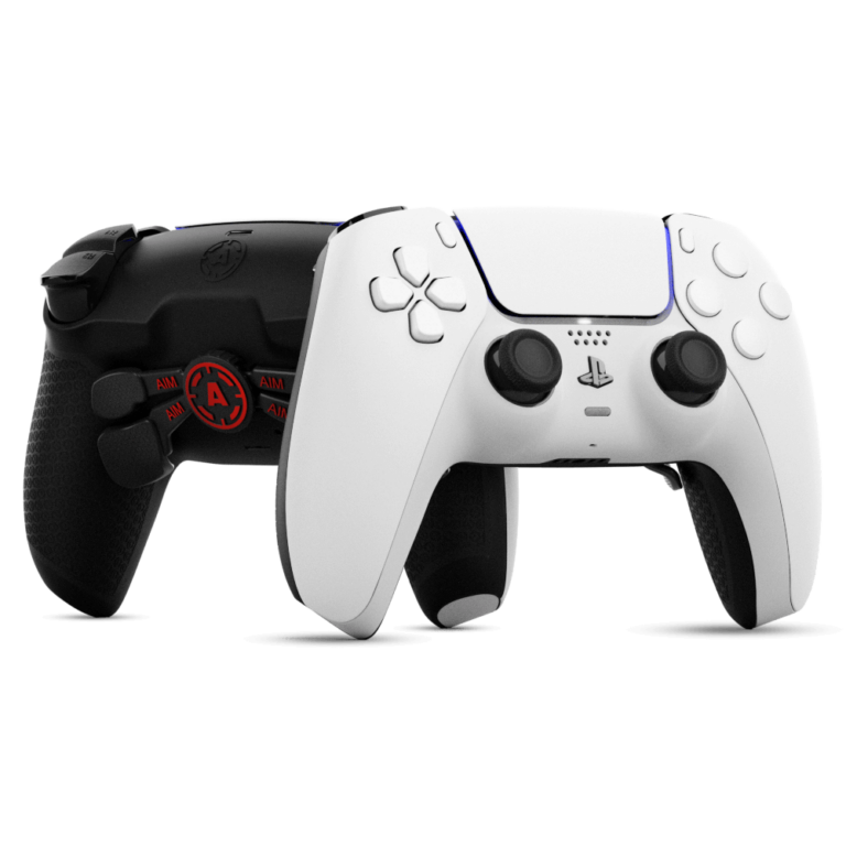 White Matte PS5 Aim Controller - Aimcontrollers