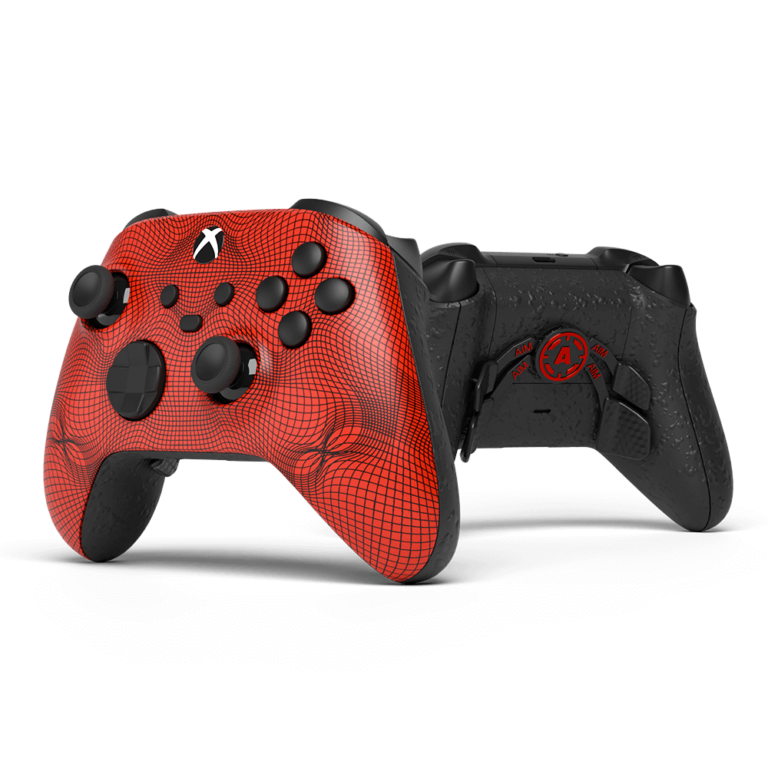 Aim Grid Red Xbox Series X Controller - Aimcontrollers