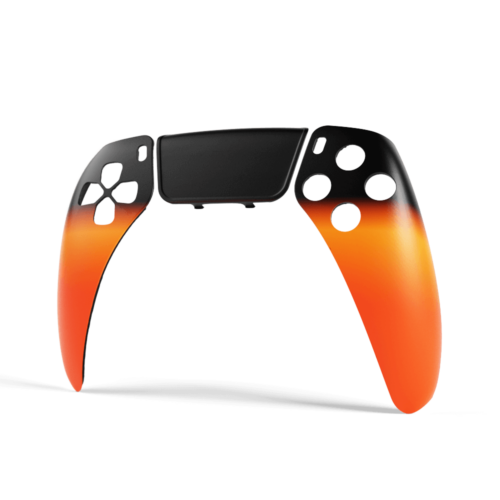 PS5 Orange Neon Shadow Snap Panel - Aimcontrollers